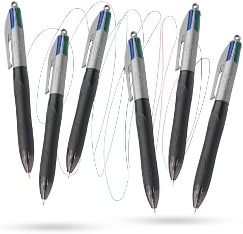 Amazon.com : BIC 4 Colour Grip Pro Pen Plastic Barrel 1.0mm Multi-Pen ...