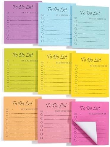 Amazon.com : Mr. Pen To Do List Sticky Notes - 3.5"x3", 9 Pads, 450 ...