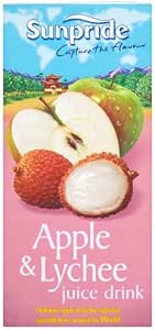 Sunpride Apple and Lychee Juice Drink 1 Litre (Pack of 12) : Amazon.co ...