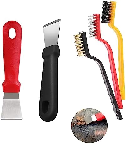 2Pcs Super Scraper, Scraper Tool and 3 Cleaning Brushes, Super Scraper ...