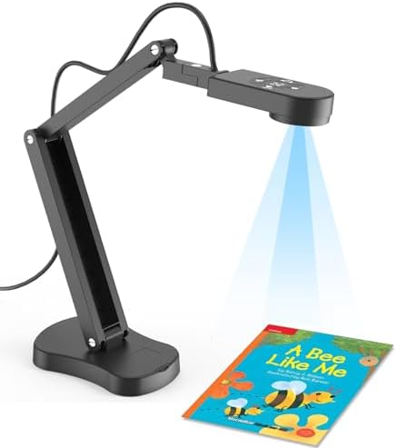Amazon.com: USB Document Camera for Teachers, Webcam for Distance ...