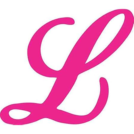 Amazon.com - StickerTalk Cursive L Monogram Vinyl Sticker, 3.25 inches ...