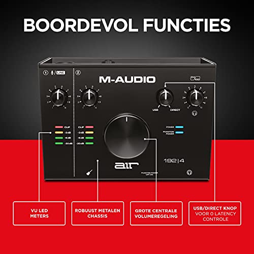 M-Audio AIR 192|4 - 2-in/2-uit Audio Interface met Studio Software ...