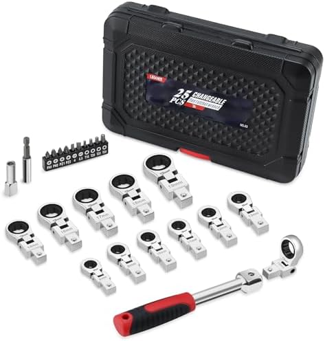 Amazon.com: VIM 6 PC. 12PT Nano Flex Offset RATCHETING Attachment Set ...
