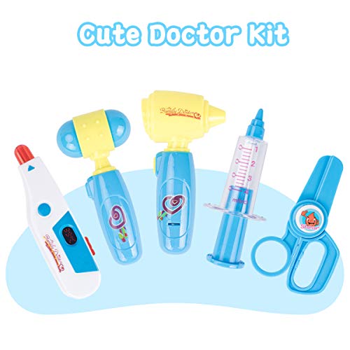 UNIH Doctor Cart Kit for Kids 3 4 5, Medical Play Set Realistic with ...