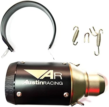 Acube Mart AR Austin Racing Exhaust black universal for all bike/scooty ...