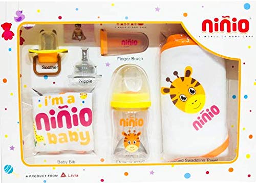 NINIO Collection with Organic Cotton Bib & Towel – Set of 6 Items ...