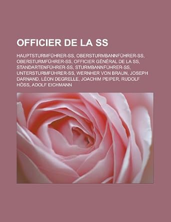 Amazon.co.jp: Officier de La SS: Hauptsturmfuhrer-SS ...