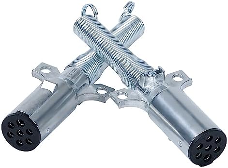 Amazon.com: Vitonsbay Trailer-Side 7 pin Trailer Plug,7 Pin Round ...