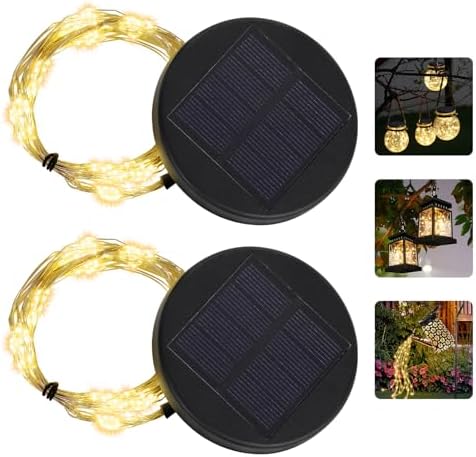 NEWNEN Solar Lights Replacement Top Panel Lantern: Warm White Solar ...