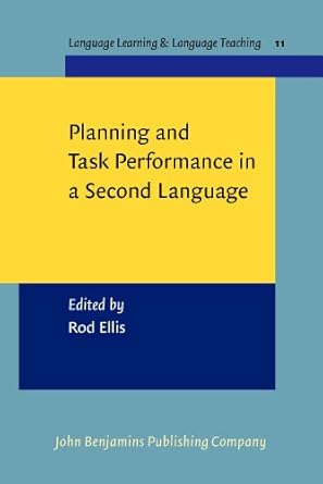 Amazon.com: Planning and Task Performance in a Second Language ...