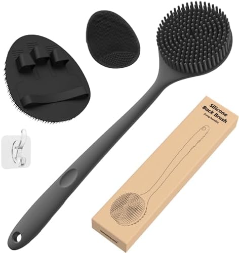 Amazon.com : Bearback Silicone Body Scrubber with Extendable Folding ...