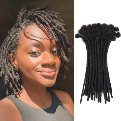 Amazon.com : Wantoade Dreadlock Extensions Human Hair With Curly Ends 0 ...
