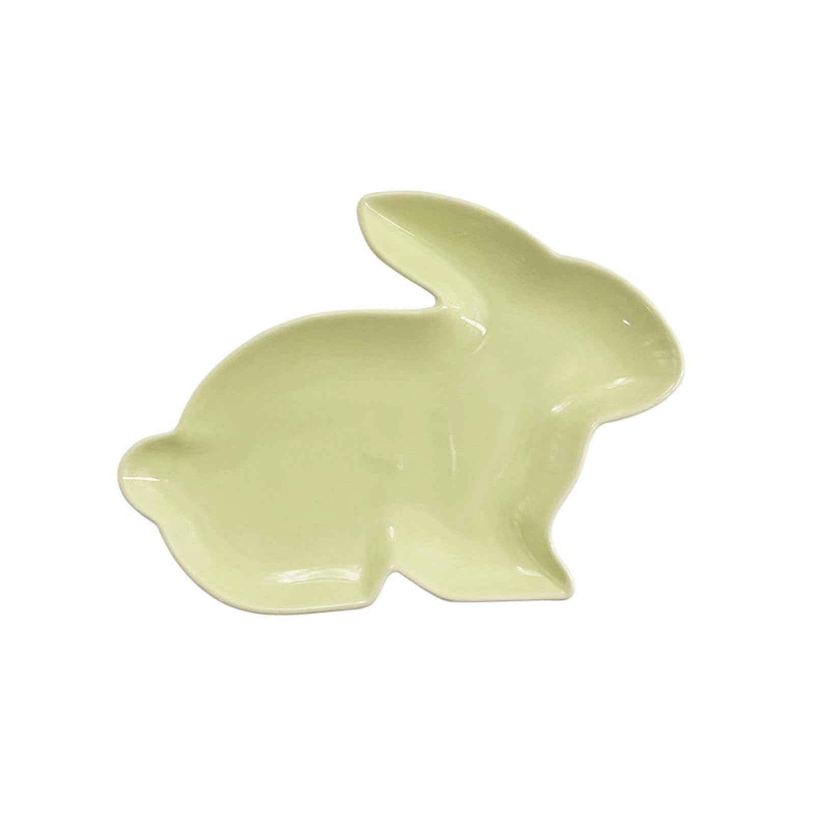 Amazon.com | BinaryABC Bunny Rabbit Ceramic Plates,Easter Serving Dish ...