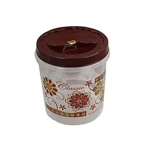Buy FPT Family Plastics Roto Fresh Printed Container, Brown (FPT050 ...