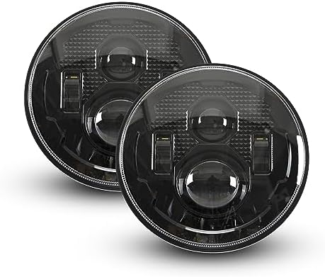 Amazon.com: 7 Inch Led Headlights Round H6024 LED Headlight with High ...