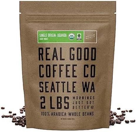 Amazon.com : Real Good Coffee Company - Whole Bean Coffee - Organic ...