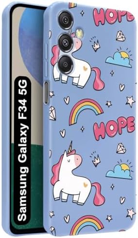 Fashionury Samsung Galaxy F34 5G Back Cover | Glossy Soft Silicon ...