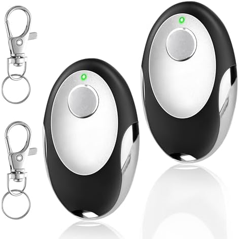 315MHz Purple Learn Button Garage Door Remote Control Keychain ...