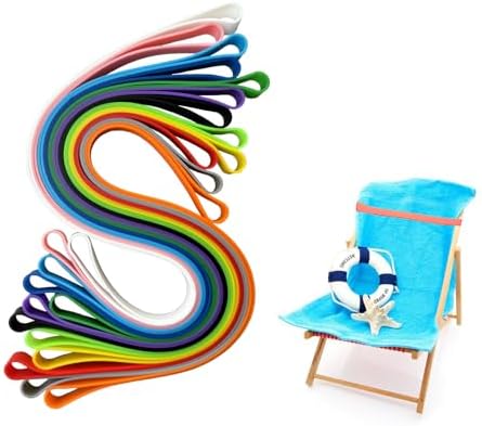 Amazon.com: 12 Pack Towel Clips for Chairs Cruise, Silicone Towel Bands ...