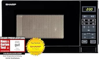 Sharp R-242 BKW Microwave 20 L Black : Amazon.in: Home & Kitchen
