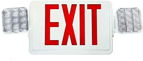 Amazon.com: Cooper Lighting APCH7R Self Powered Combination Exit Sign ...