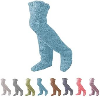 Amazon.com: VIED Fuzzy Dreams Thigh High Sock, Plush Warmth Long Socks ...