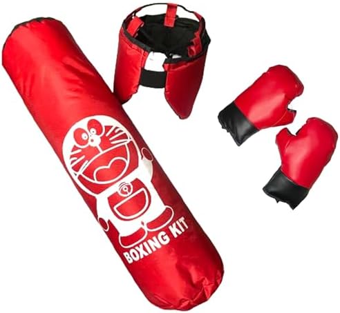 STEVO Kids Boxing Kit – Punching Bag with Gloves and Head Guard ...