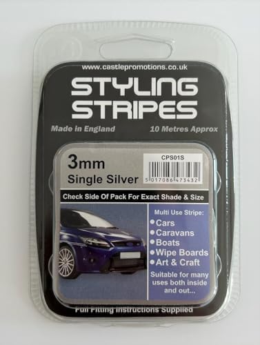 Pin Stripe 3mm x 10mtr Self Adhesive Car Pin Stripe Black - White - Red ...