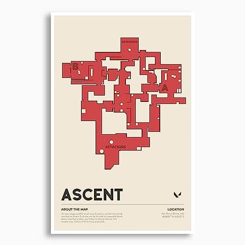 Amazon.com: Ascent Map Poster, Unframed, Premium Photo Paper - Perfect ...