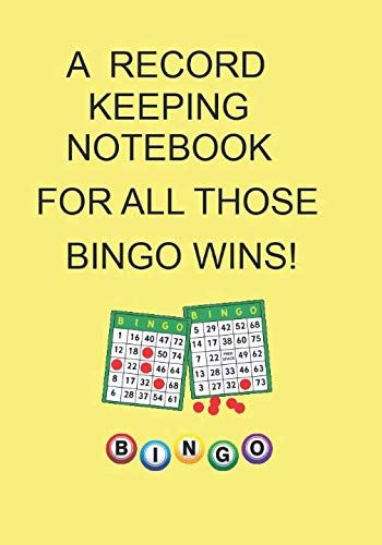 A RECORD KEEPING NOTEBOOK FOR ALL THOSE BINGO WINS!: Caesar, Janus ...