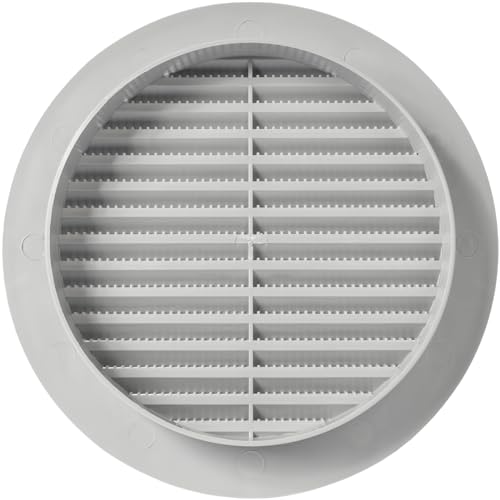 6 Inch / 150 mm Vent Cover White – Round Soffit Vent – Air Vent Louver ...