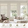 Amazon.com: Moonice Cordless Roman Shades for Window, Pure Linen ...