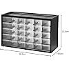 Stanley 1-93-980 Storage Box with compartments, Black/Transparent ...