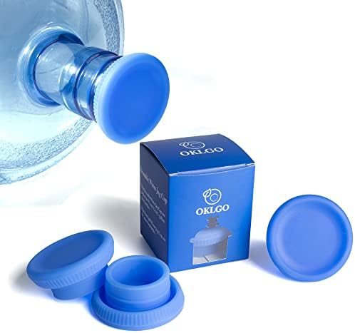 Amazon.com: Water Jug Caps 5 Gallon Reusable Silicone - Strong Sealing ...