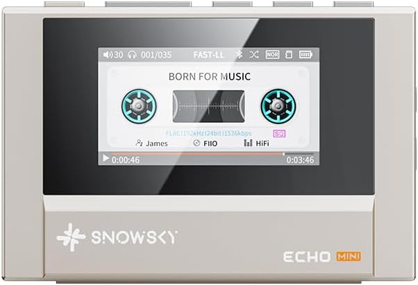 SnowSky/FiiO Echo MINI HiFi Bluetooth MP3 Player, 15Hours Playback ...