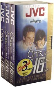 JVC VHS Tapes (T120EHGDU3) (T120EHGDU3) : Amazon.sg: Electronics