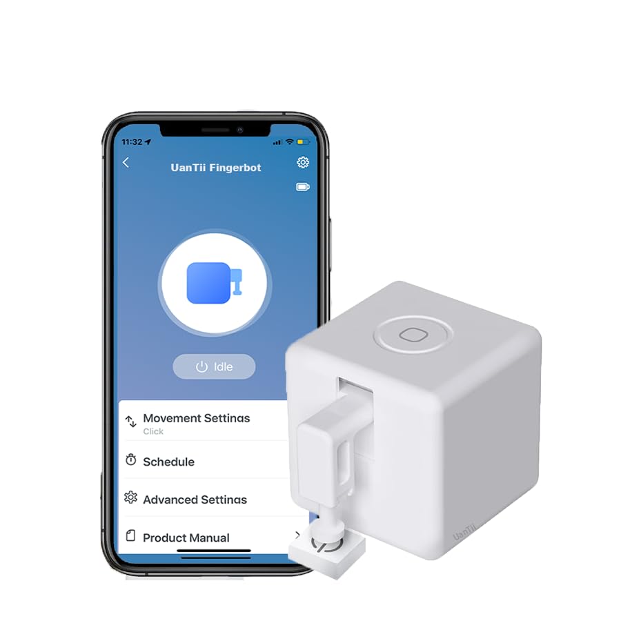 UanTii Smart Fingerbot Tuya Bluetooth Switch Button Pusher Bluetooth ...