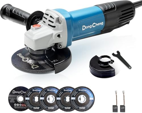 DongCheng Angle Grinder 4-1/2 inch 6.7-Amp Paddle Switch 11800RPM Power ...