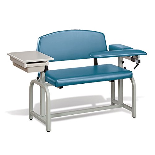 Buy Lab X Extra Wide Padded Phlebotomy Blood Draw Chair with Drawer ...