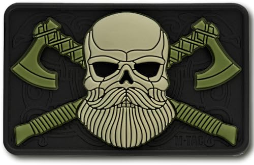 M-Tac Taktischer Bart-Totenkopf Patch - Moral Patch für Military Gear ...
