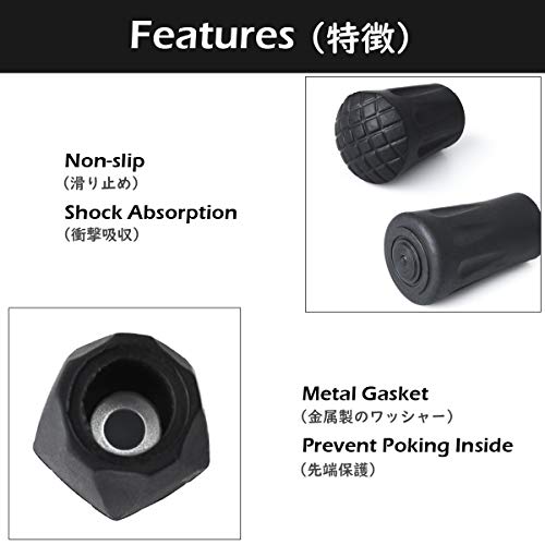 Snapklik.com : TRIWONDER Rubber Trekking Poles Tips Protectors Hiking ...