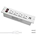 Recessed Desk Power Bar with USB Ports Mountable Desktop Outlet Counter ...