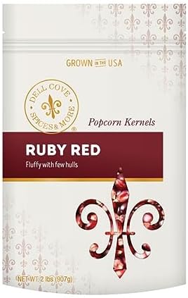 Amazon.com: Ruby Red Popcorn Kernels - Best Gourmet Popcorn for Home Movie Nights & Popcorn ...