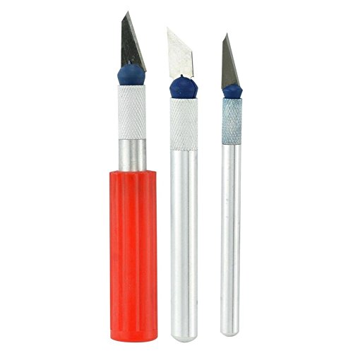 Domeiki 16pc Hobby Knife Assorted Blades and Gouges Exacto Hobby Model ...