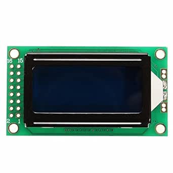 Amazon.com: 0802 LCD Module 82 Character Display Blue LED Backlight For ...