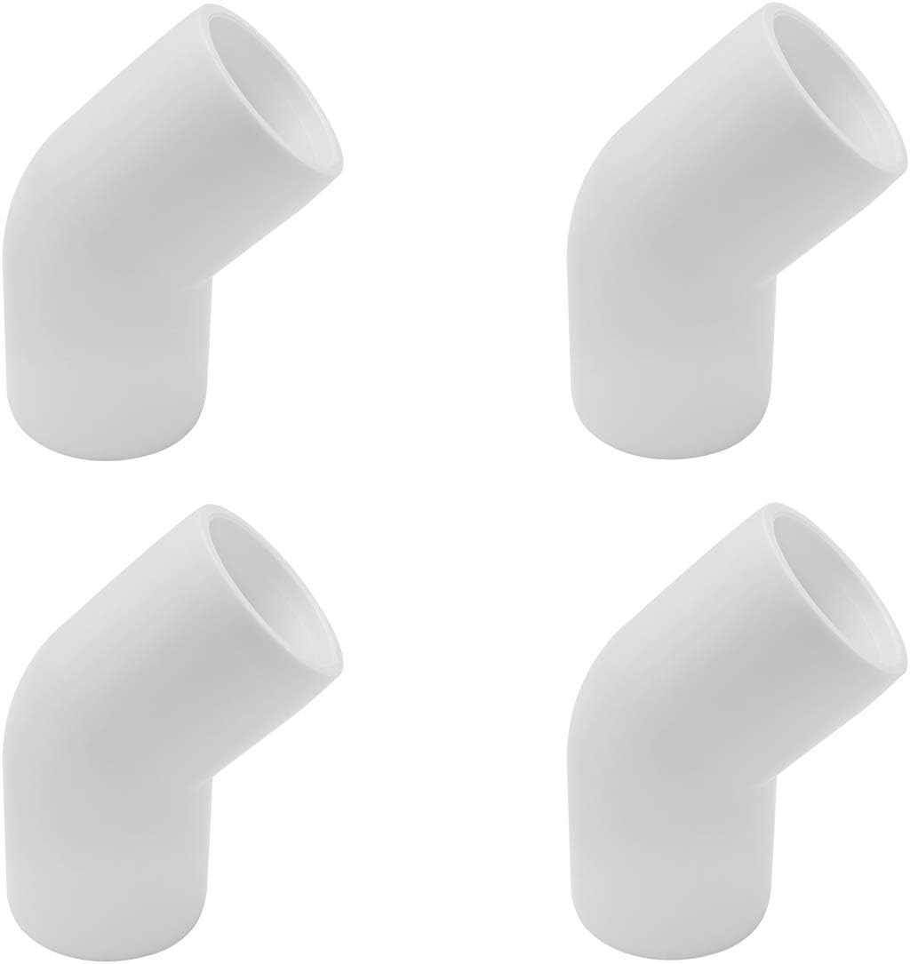SDTC Tech 4-Pack 1" Cross PVC Fitting 4 Way Furniture Grade Pipe ...