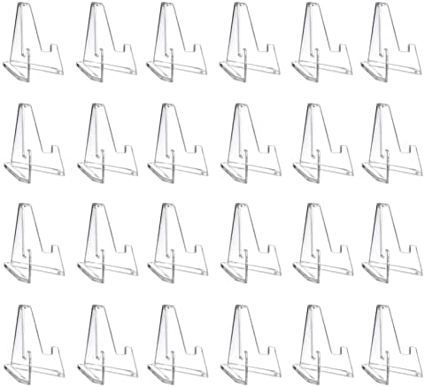 Amazon.com: 24 Pack Mini Clear Acrylic Easel Stands, BetterJonny Coin ...