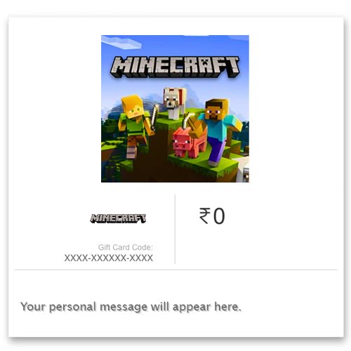 Minecraft - Minecraft Gift Card| Rs 1099-3500 Mine coins | Flat 2% off ...