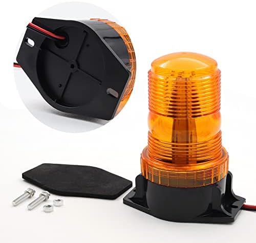 Ourbest 30 LED Strobe Amber Warning Light 12V Flashing Emergency Hazard ...